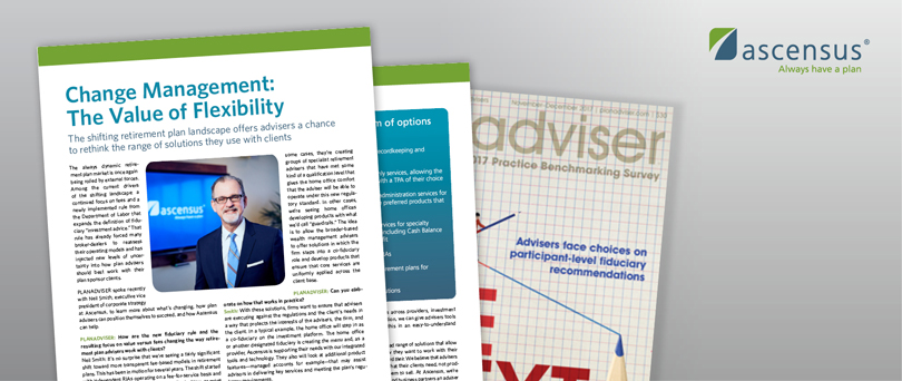 Change Management: The Value of Flexibility | PLANADVISER